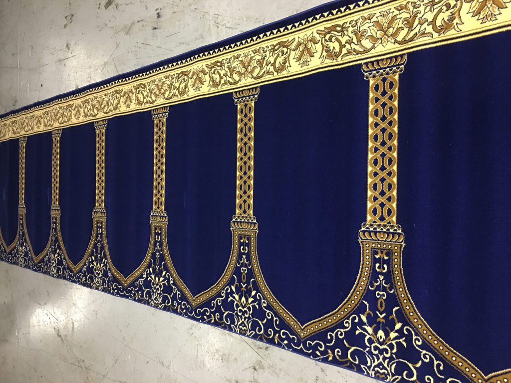 Portable Royal Blue Hira Prayer Rug | Muslim Prayer Rug | Musalla ...